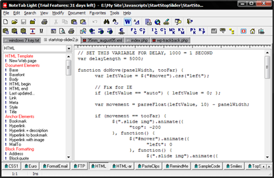 NoteTab Light – Another Notepad alternative